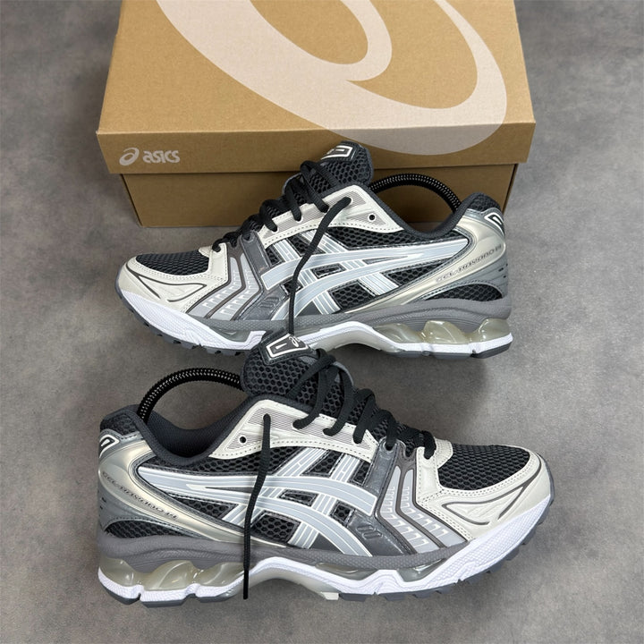 Asics Kayano 14 Obsidian Cement Grey – Pristine Fits